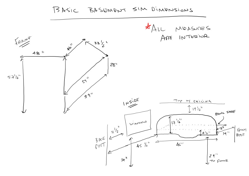 Basic Basement Sim Dimensions – On The Glideslope